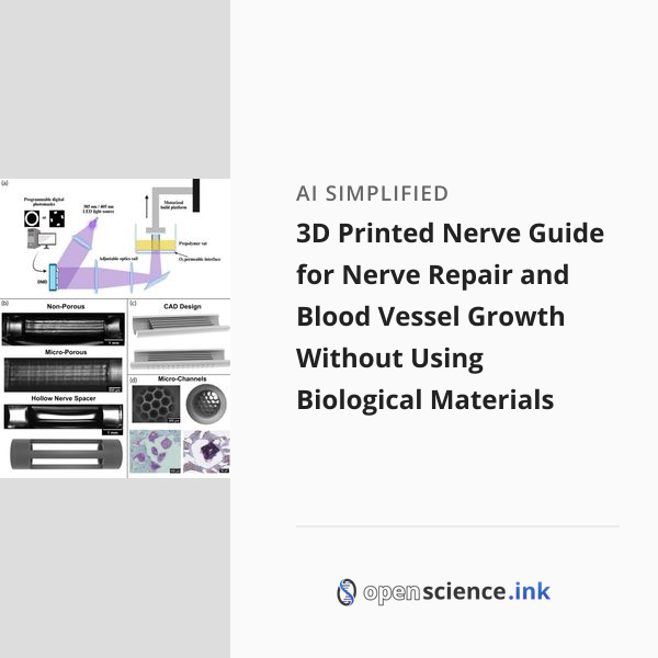 3D Printed Nerve Guide for Nerve Repair and Blood Vessel Growth Without ...