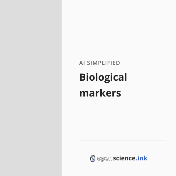 Biological markers | studies, simplified