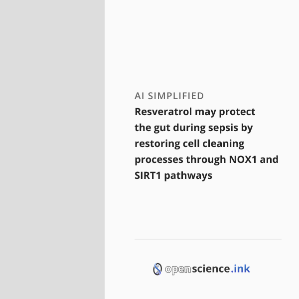 Resveratrol may protect the gut during sepsis by restoring cell ...