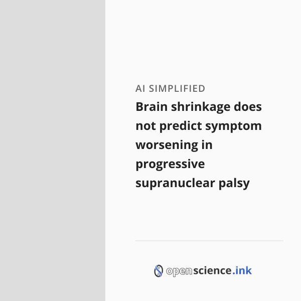 Brain shrinkage does not predict symptom worsening in progressive ...