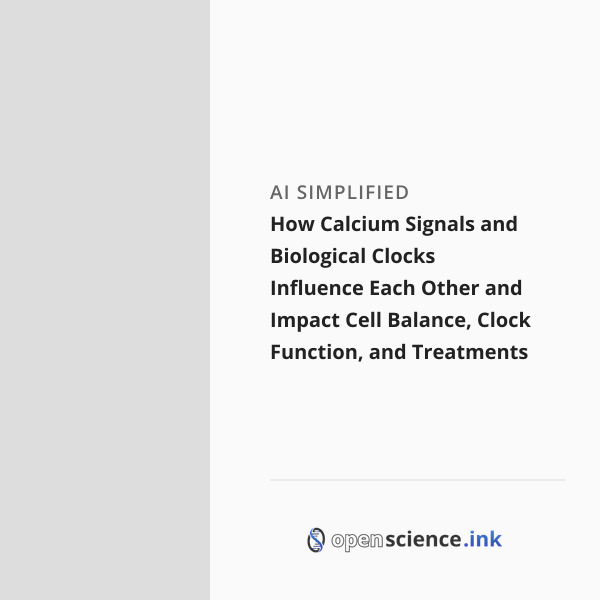 How Calcium Signals and Biological Clocks Influence Each Other and ...
