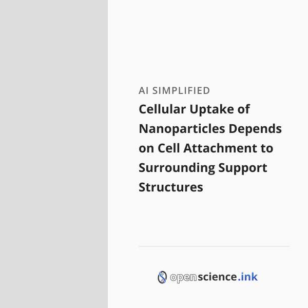 Cellular Uptake of Nanoparticles Depends on Cell Attachment to ...