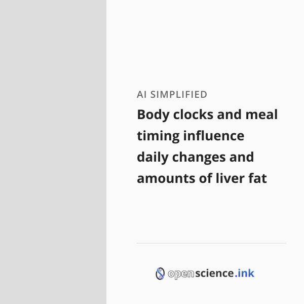 Body clocks and meal timing influence daily changes and amounts of ...