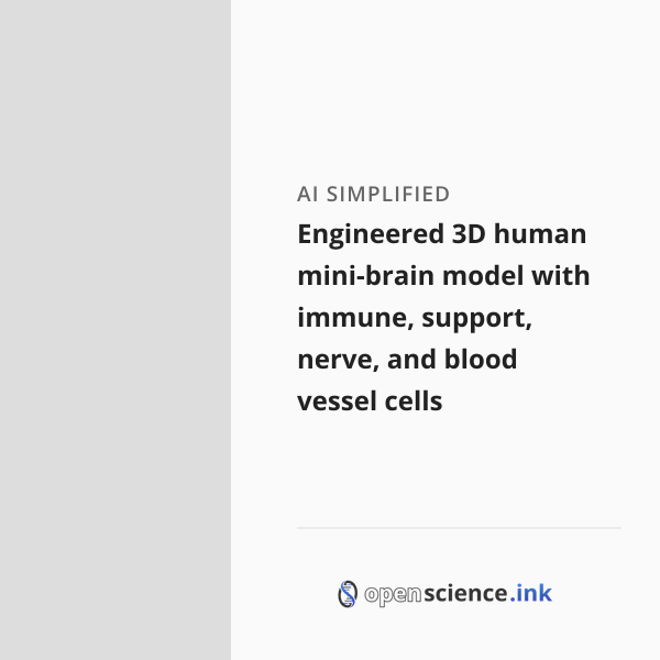 Engineered 3D human mini-brain model with immune, support, nerve, and ...