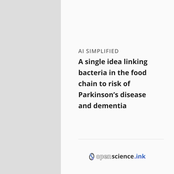 A single idea linking bacteria in the food chain to risk of Parkinson’s ...