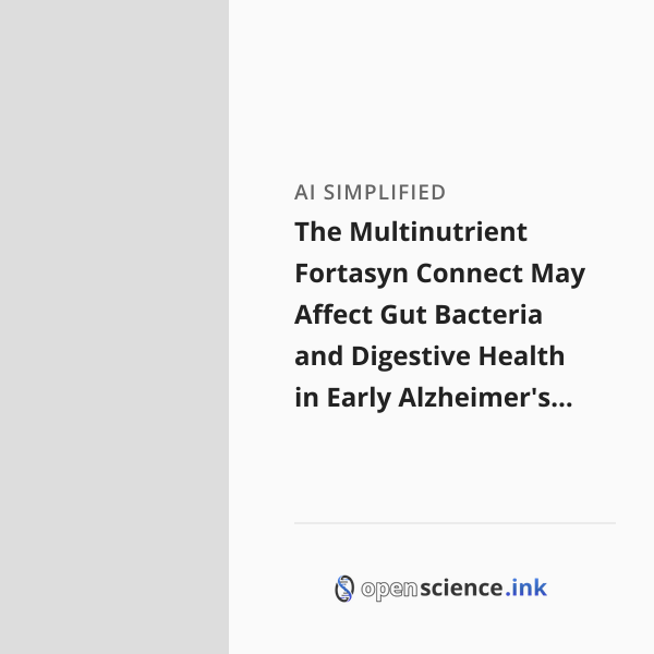 The Multinutrient Fortasyn Connect May Affect Gut Bacteria and ...