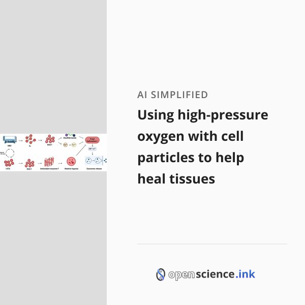 Using high-pressure oxygen with cell particles to help heal tissues ...