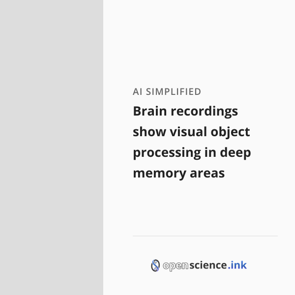 Brain recordings show visual object processing in deep memory areas ...
