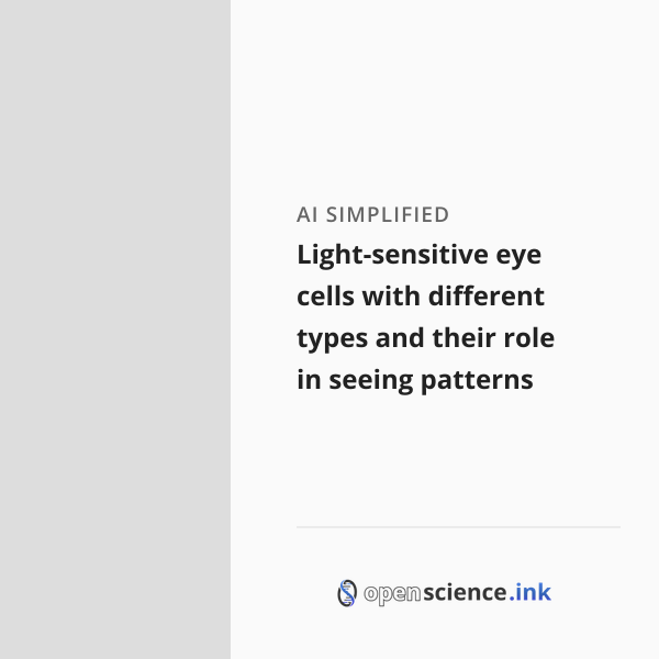 Light-sensitive eye cells with different types and their role in seeing ...