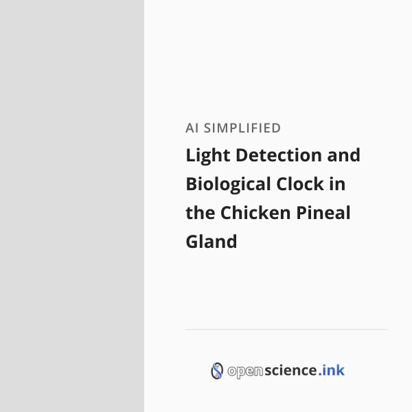 Light Detection and Biological Clock in the Chicken Pineal Gland ...
