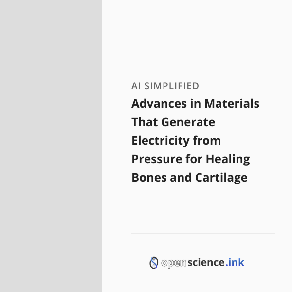 Advances in Materials That Generate Electricity from Pressure for ...