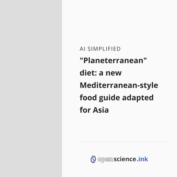 "Planeterranean" diet: a new Mediterranean-style food guide adapted for ...