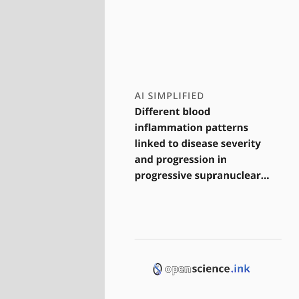 Different blood inflammation patterns linked to disease severity and ...