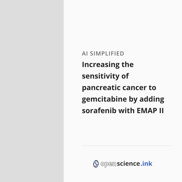 Increasing the sensitivity of pancreatic cancer to gemcitabine by ...