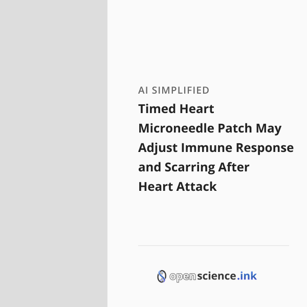 Timed Heart Microneedle Patch May Adjust Immune Response and Scarring ...