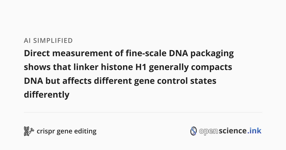 Direct measurement of sub-kilobase chromatin structure reveals that ...