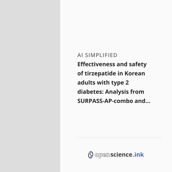 Effectiveness and safety of tirzepatide in Korean adults with type 2 ...