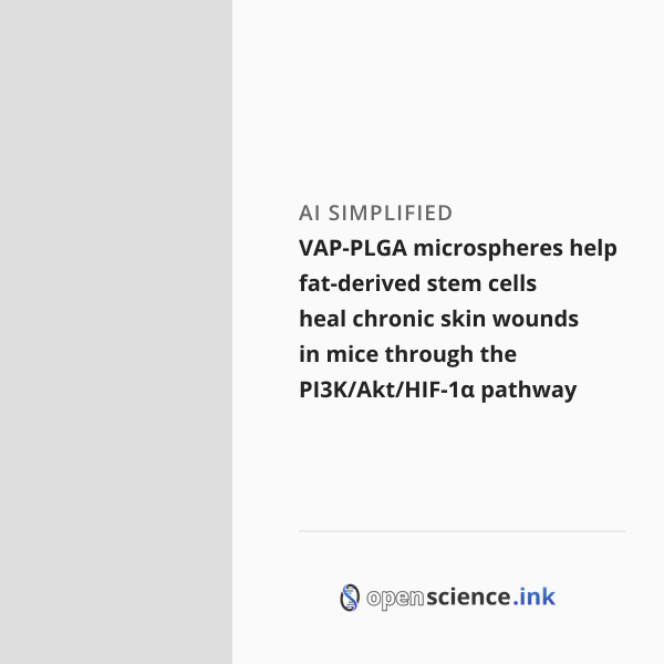 VAP-PLGA microspheres help fat-derived stem cells heal chronic skin ...
